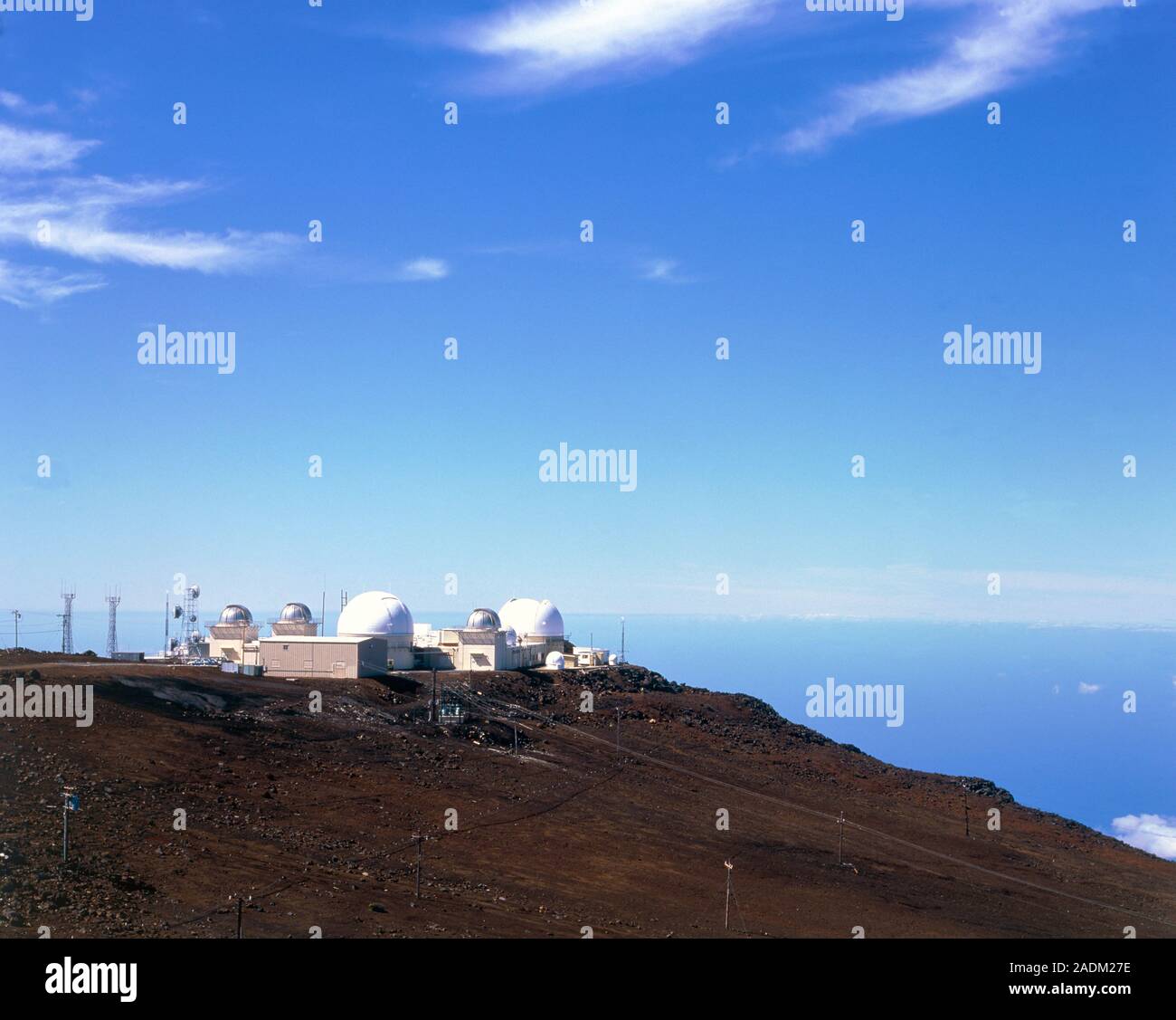 Mount Haleakala Observatory. View of Haleakala Observatory, Maui ...