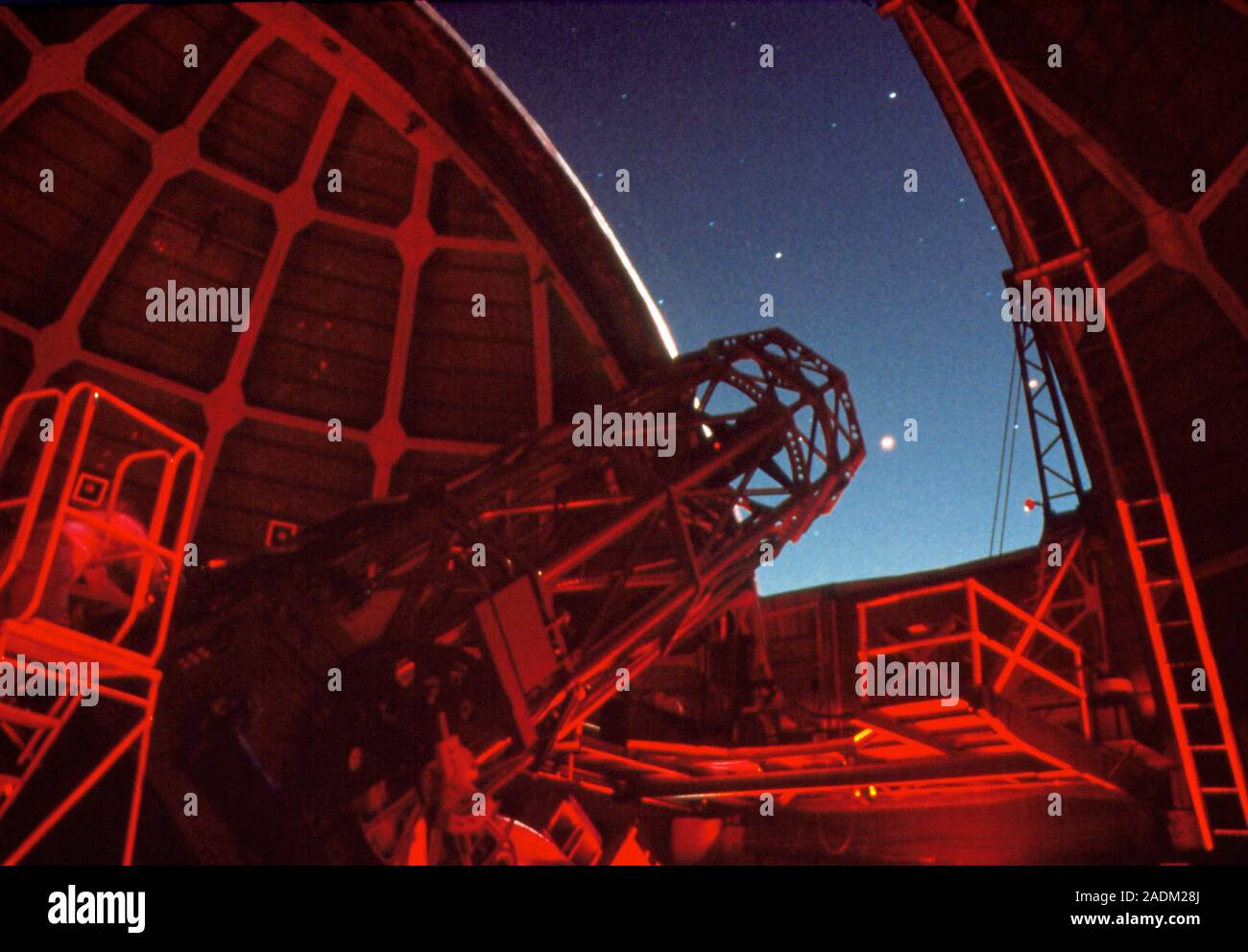 60-inch telescope dome interior. This optical telescope was the largest ...