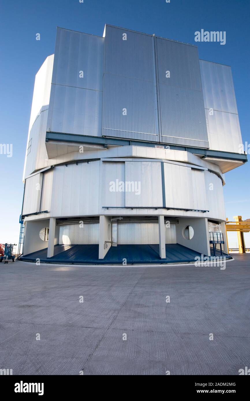 VLT telescope. Enclosure housing one of the four telescopes at the Very ...