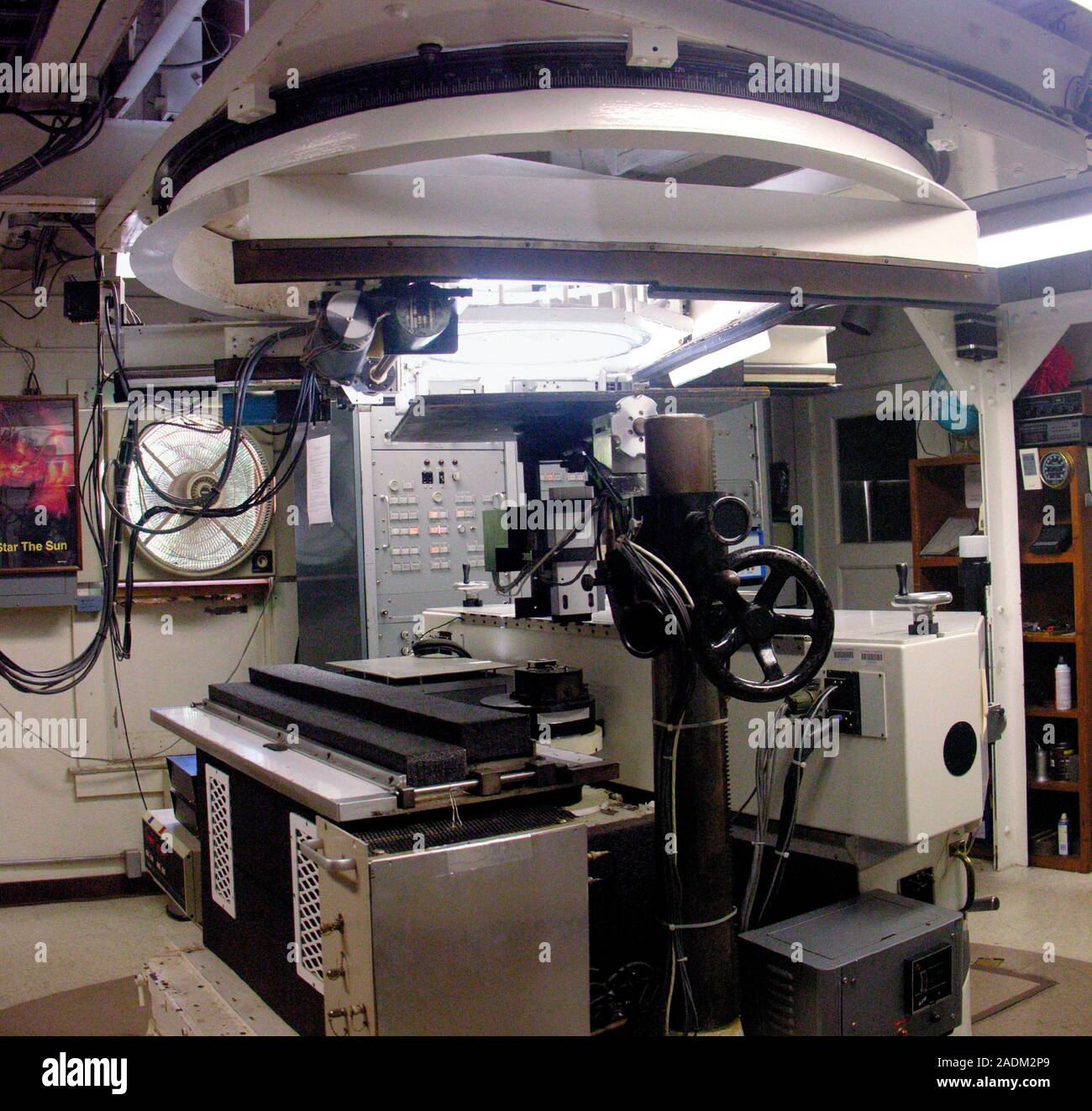 Mount Wilson solar tower observation room. This observation room is at ...