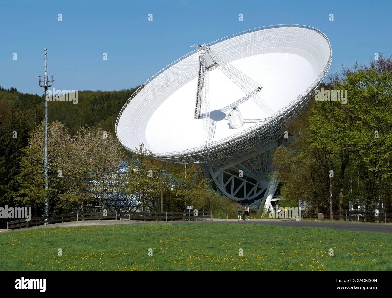 Effelsberg radio telescope. The 100-metre telescope was inaugurated in ...
