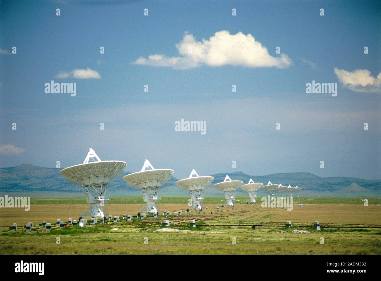 View of some of the dish antennae which make up the Very Large Array ...