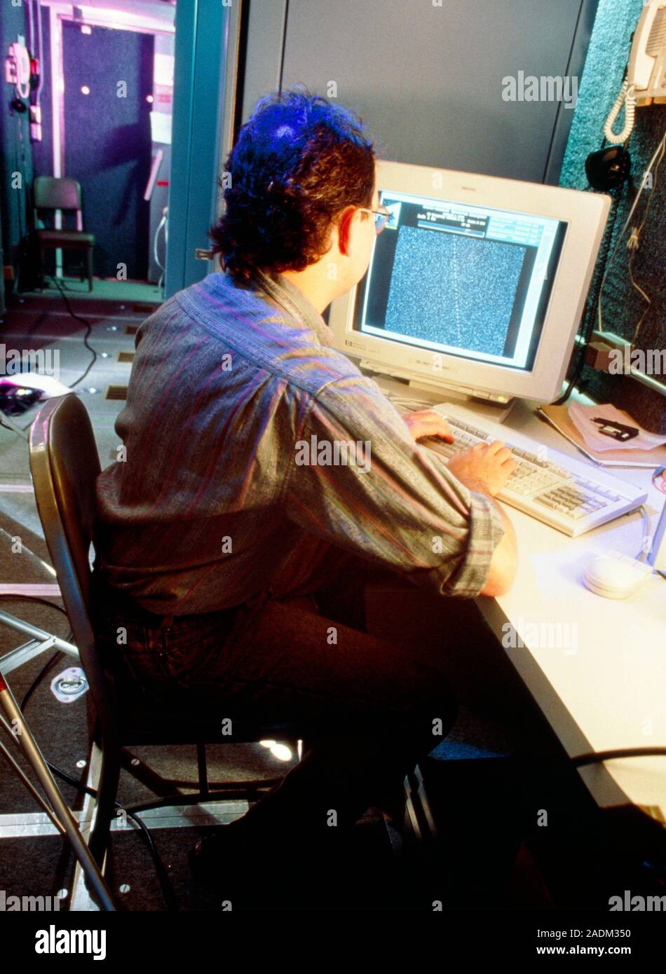 Search for extraterrestrial life. A software engineer working with the ...