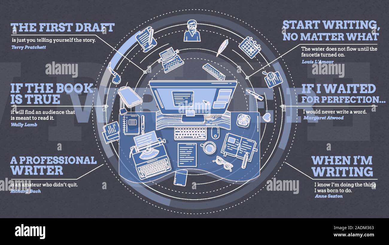 Writers blocks Stock Vector Images - Alamy