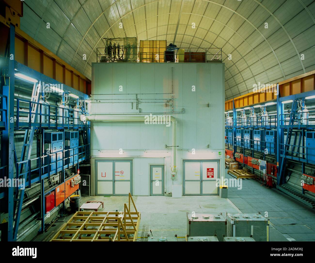 Solar neutrino research. View of the structure housing the GALLEX ...
