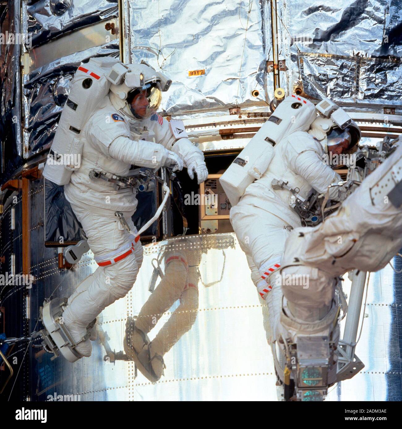 Spacewalk. European Space Agency (ESA) astronauts perform an ...