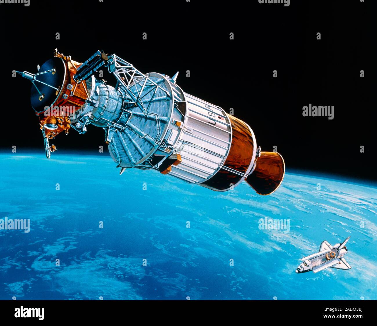 Ulysses spacecraft after deployment. Artist's impression of the Ulysses ...