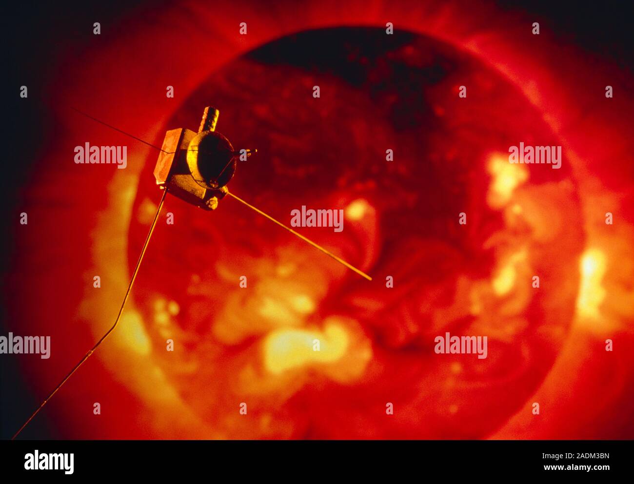 Ulysses. Model of the Ulysses solar explorer spacecraft orbiting the ...