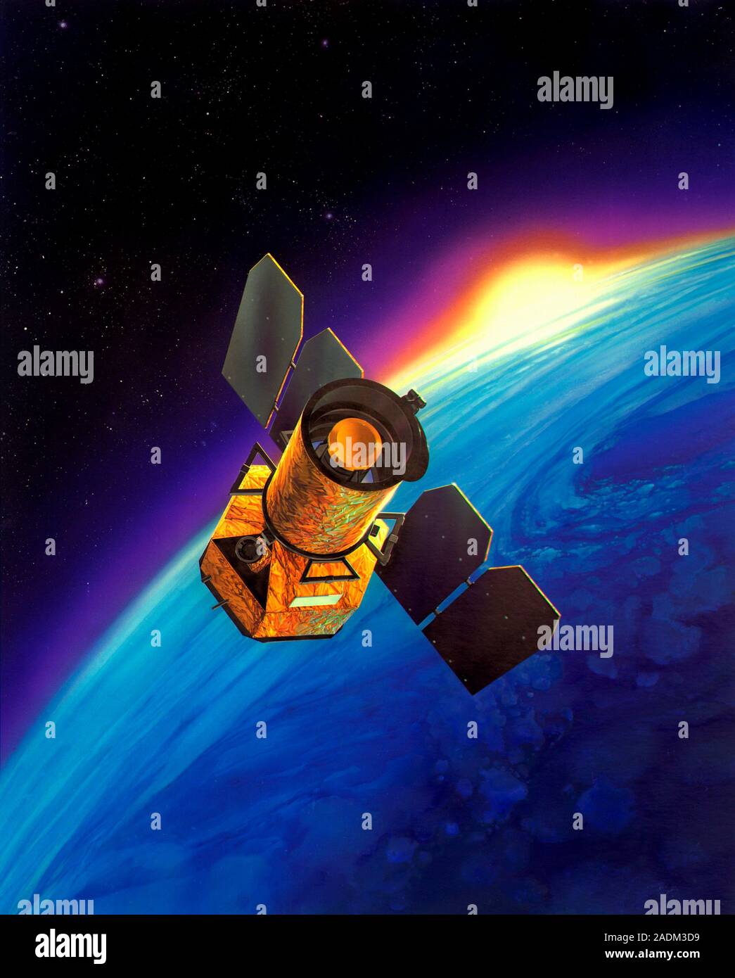 GALEX satellite. Artwork of the Galaxy Evolution Explorer (GALEX ...