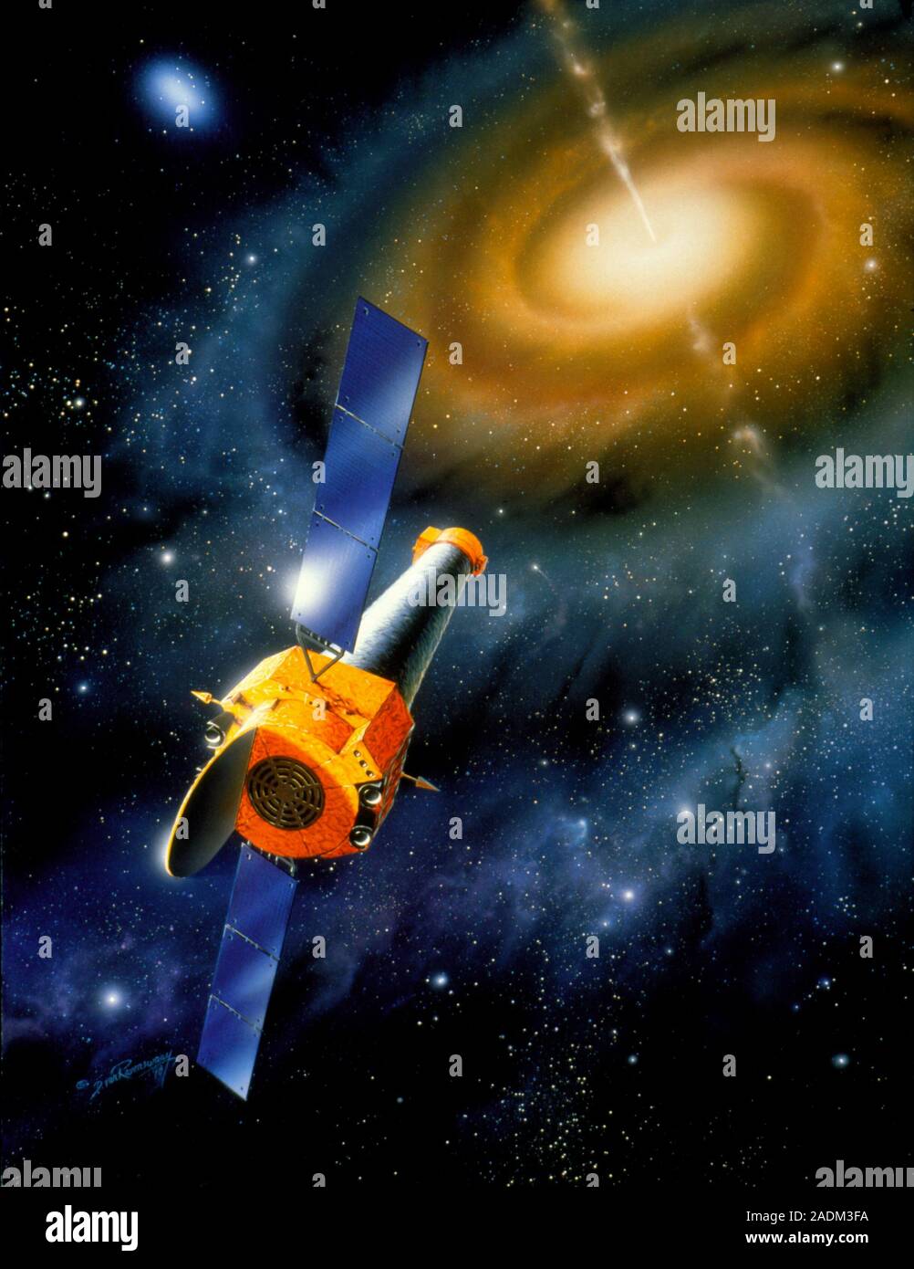 Chandra X-ray Observatory. Artwork of the Chandra X-ray Observatory ...