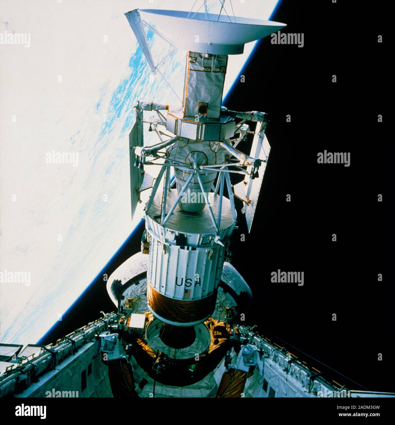 The Magellan spacecraft is deployed from the cargo bay of the space ...