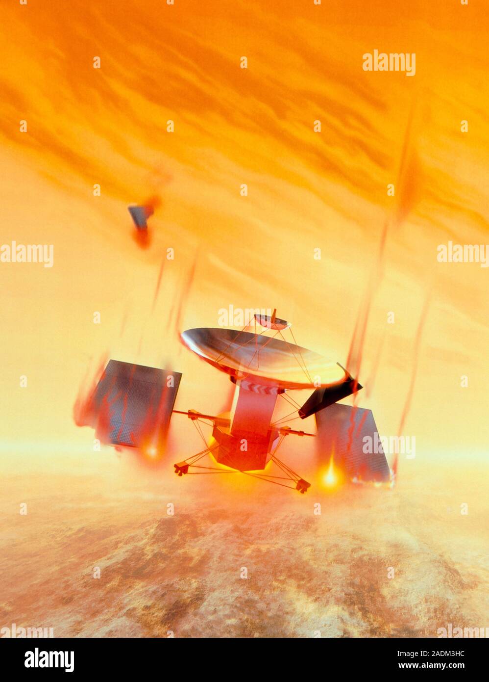 Magellan spacecraft's last experiment. Artist's impression of the ... Magellan spacecraft's last experiment. Artist's impression of the ...