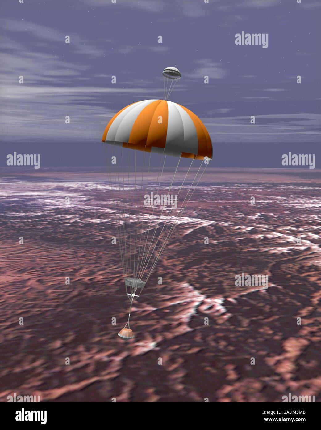 Stardust comet sample return, computer artwork. Stardust sample return ...