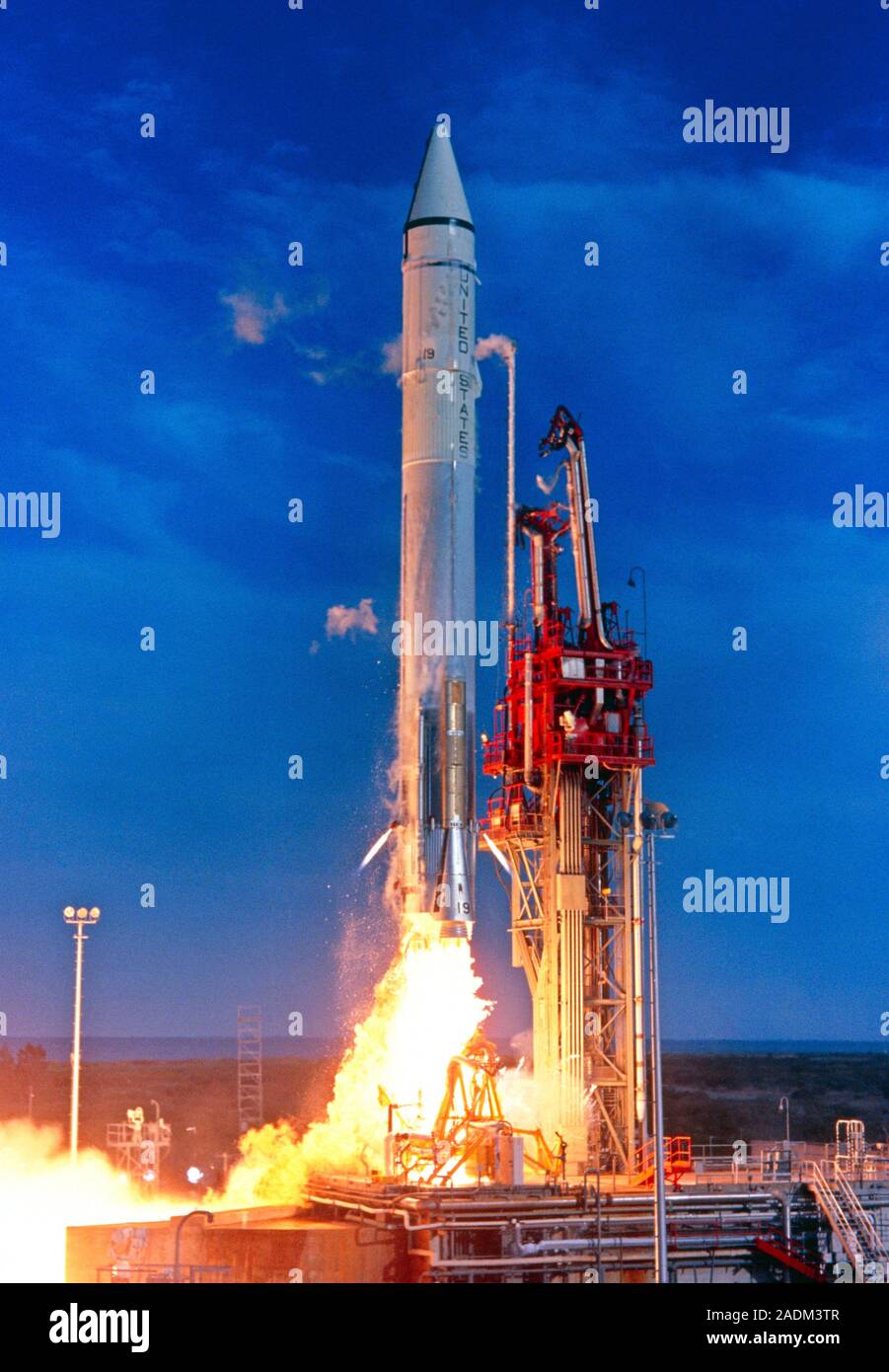 Launch of the Mariner 6 spacecraft by an Atlas- Centaur rocket on 24 ...