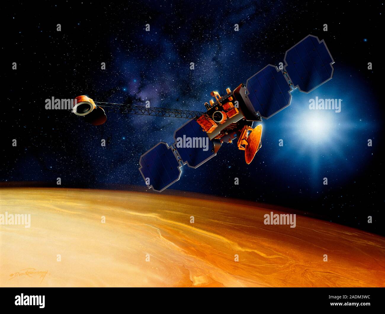Mars Surveyor 2001 Orbiter. Artwork of the Mars Surveyor 2001 Orbiter ...
