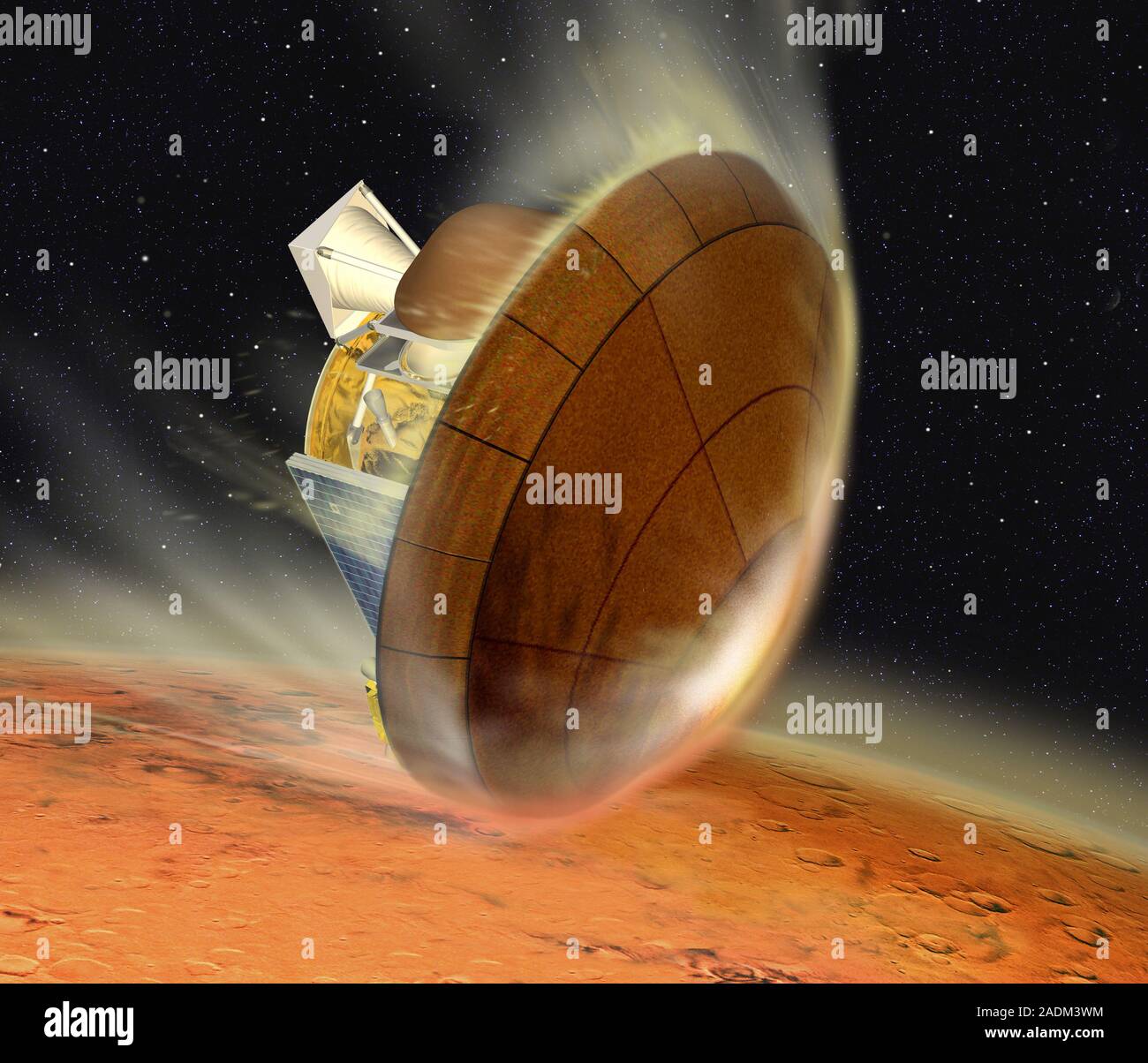 Mars Sample Return orbiter. Computer artwork of the Mars Sample Return ...
