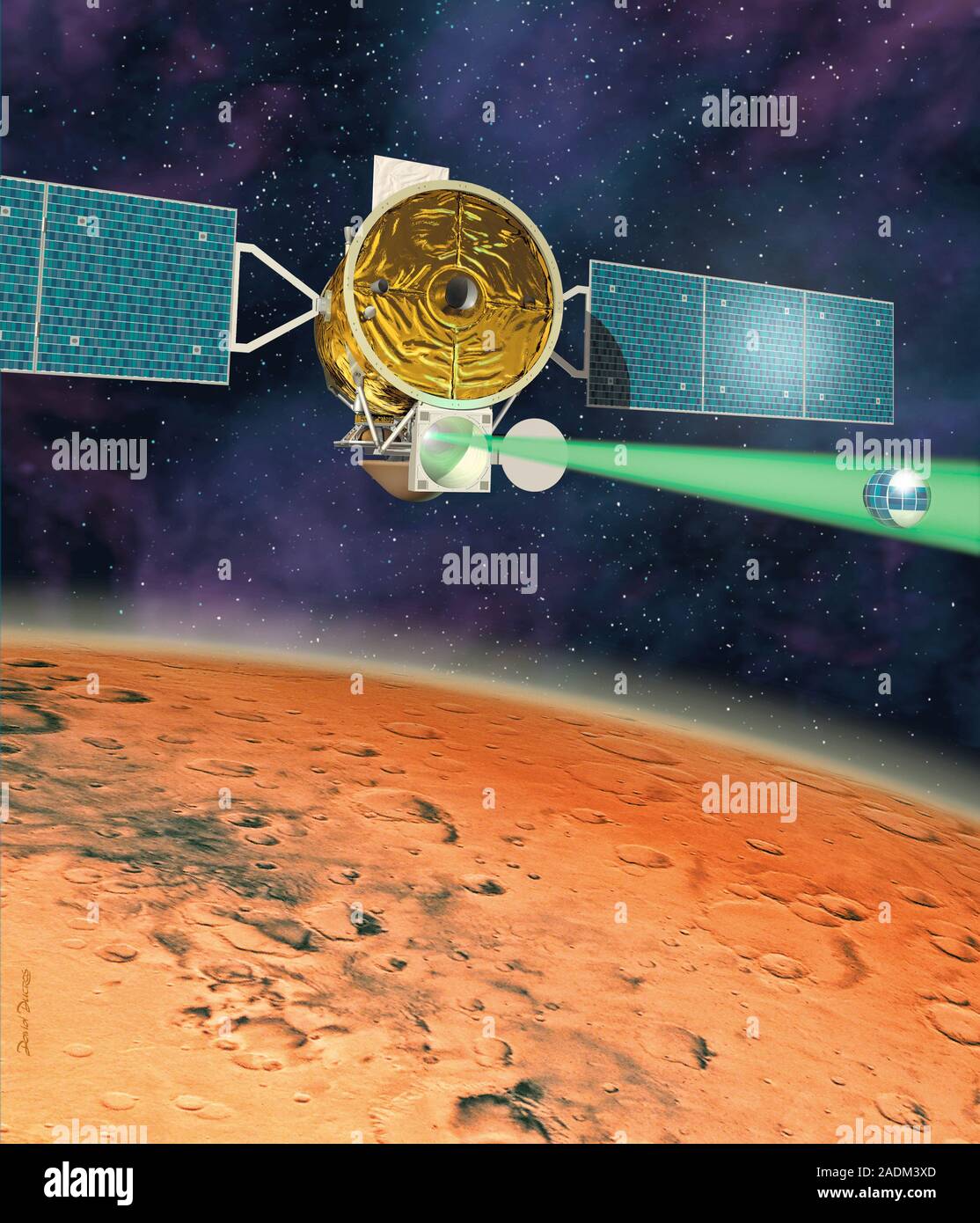 Mars Sample Return orbiter. Computer artwork of the Mars Sample Return ...