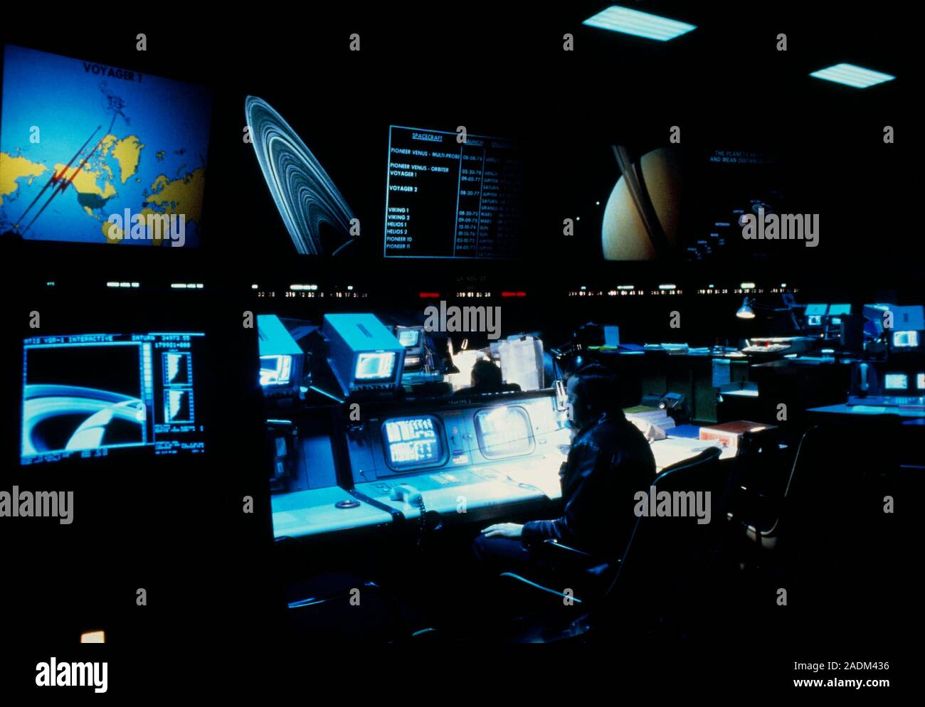 Mission control at the NASA's Jet Propulsion Laboratory (JPL), Pasadena ...
