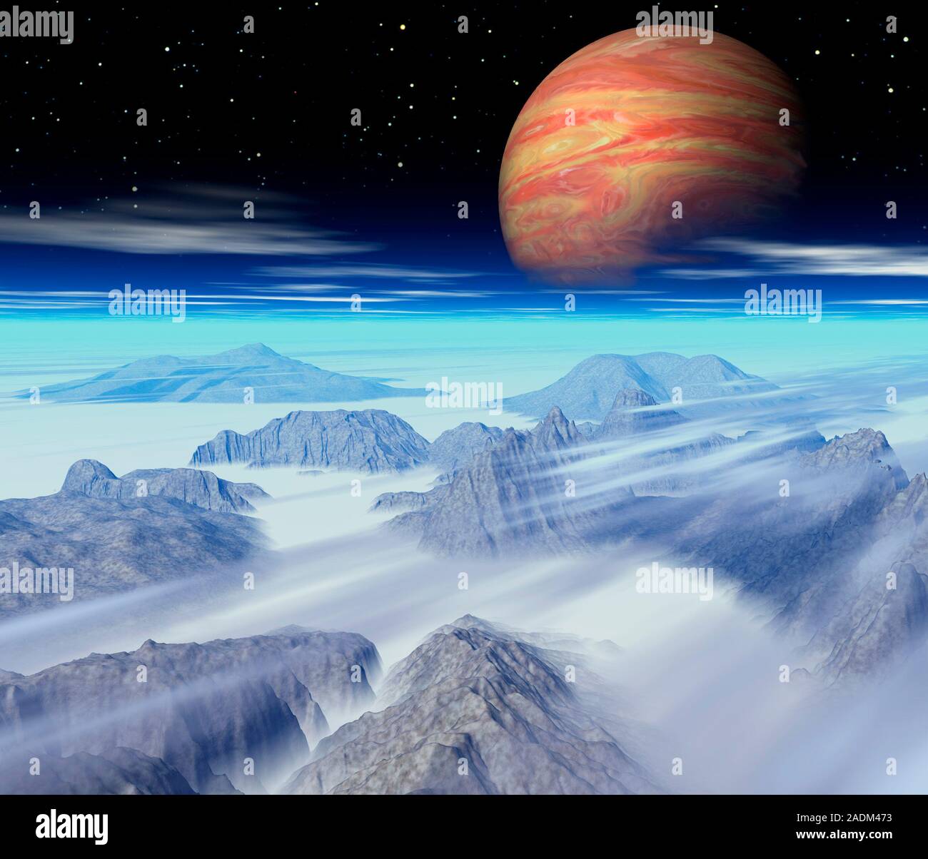 Hades. Artwork of the hypothetical planet Hades, which is alleged to ...