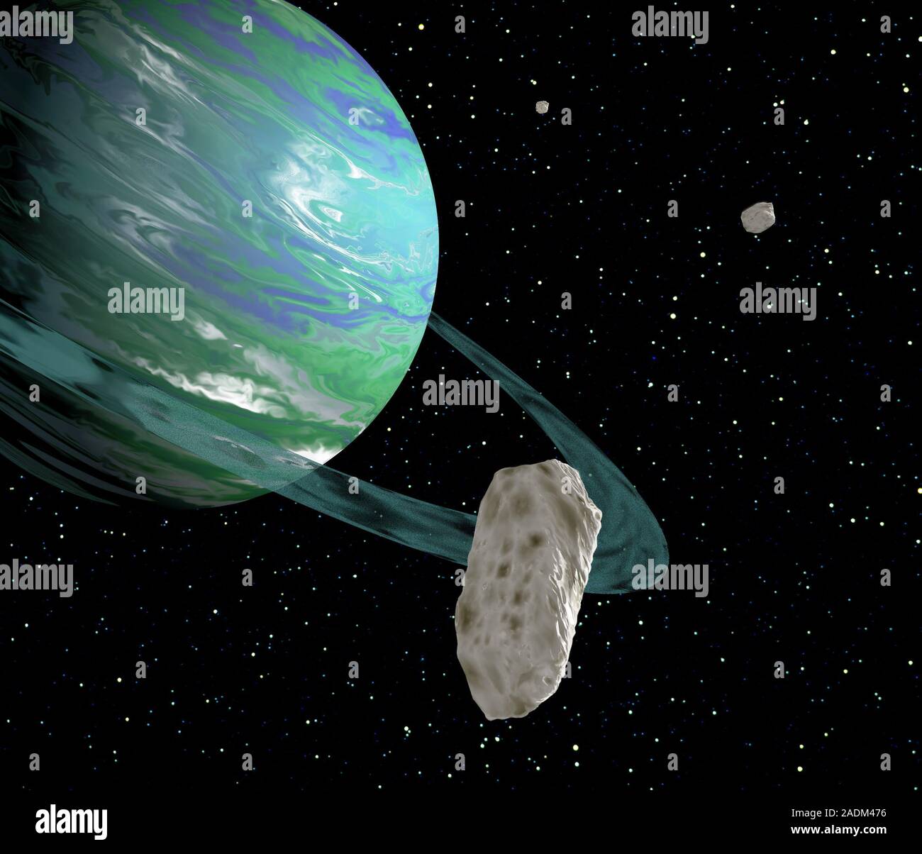 Oceanus. Artwork of the hypothetical planet Oceanus, which was ...