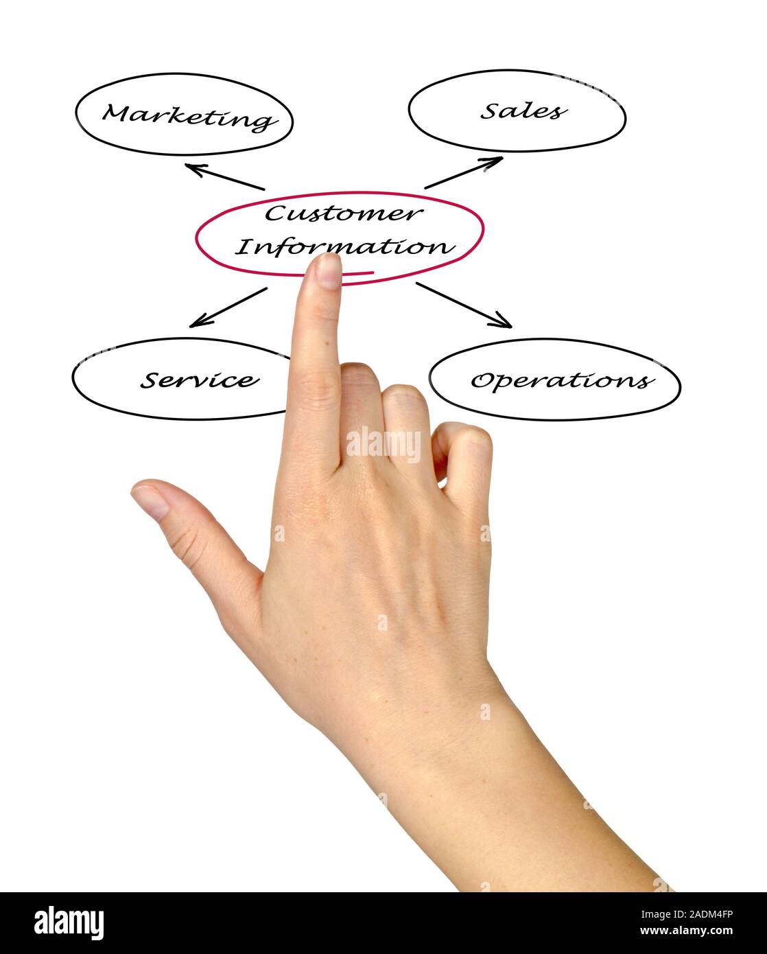 Diagram of customer information Stock Photo - Alamy