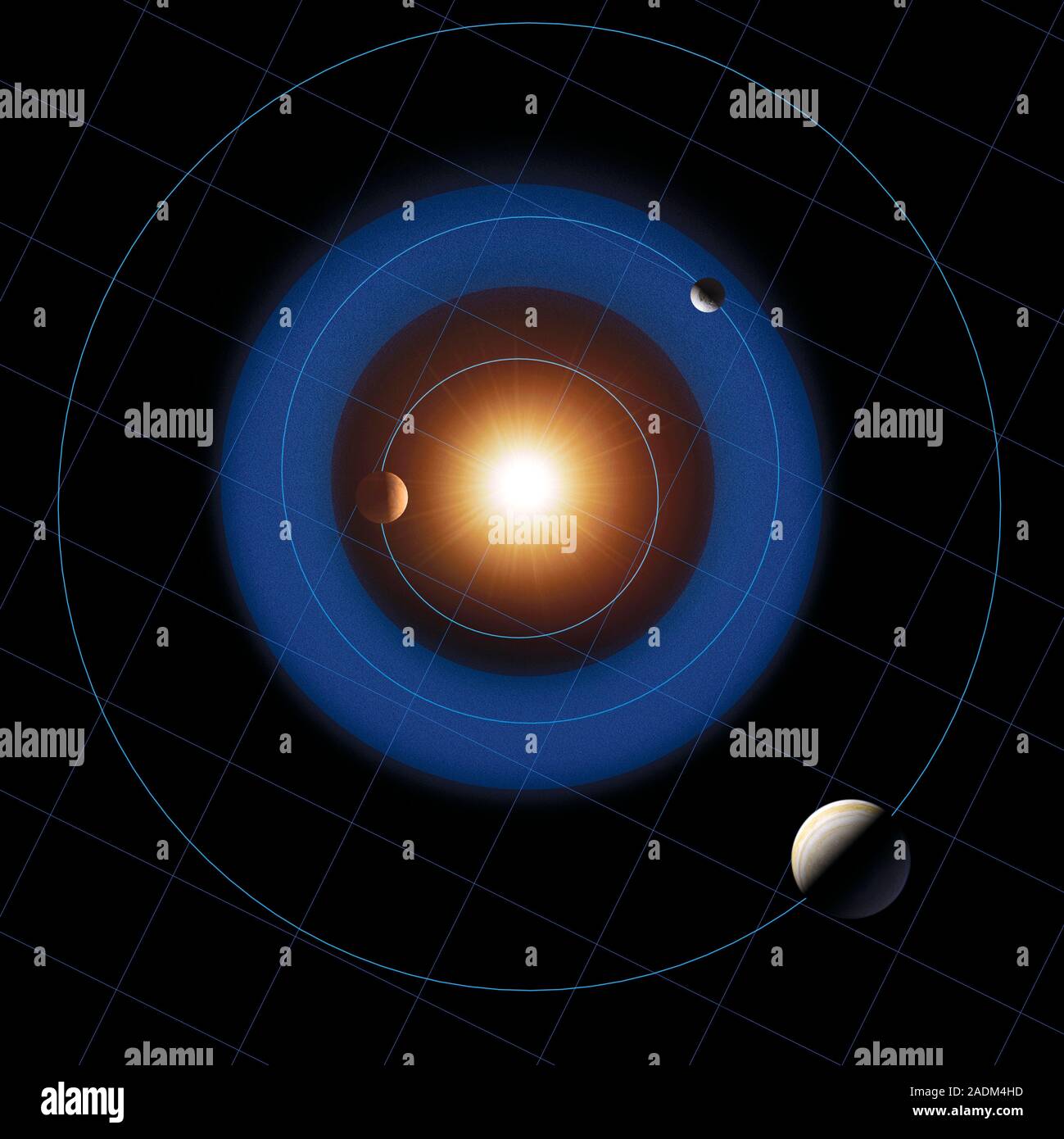Orbit of Ceres. Computer artwork showing the orbit of the dwarf planet ...