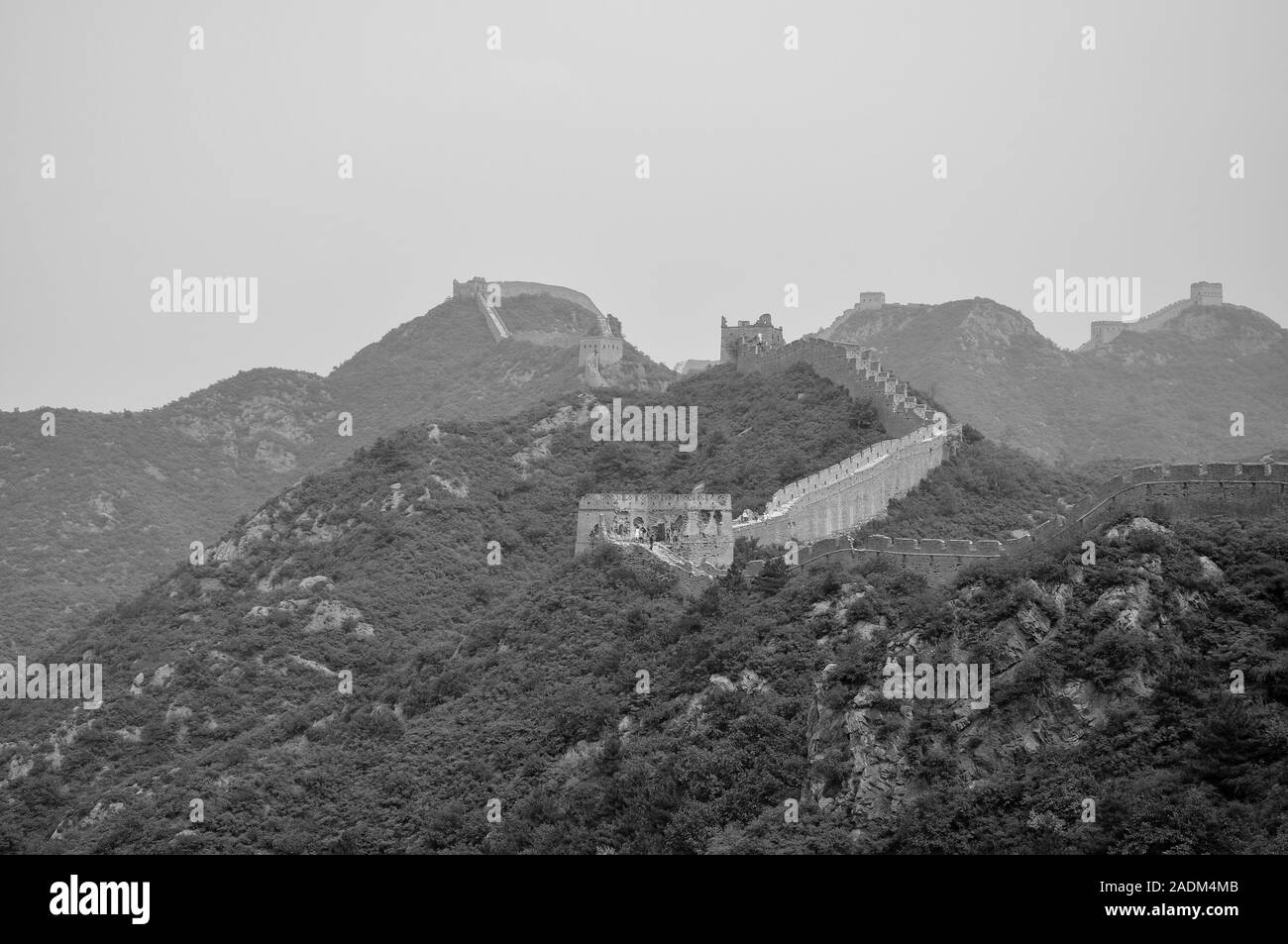 Brick wall on coast Black and White Stock Photos & Images - Alamy