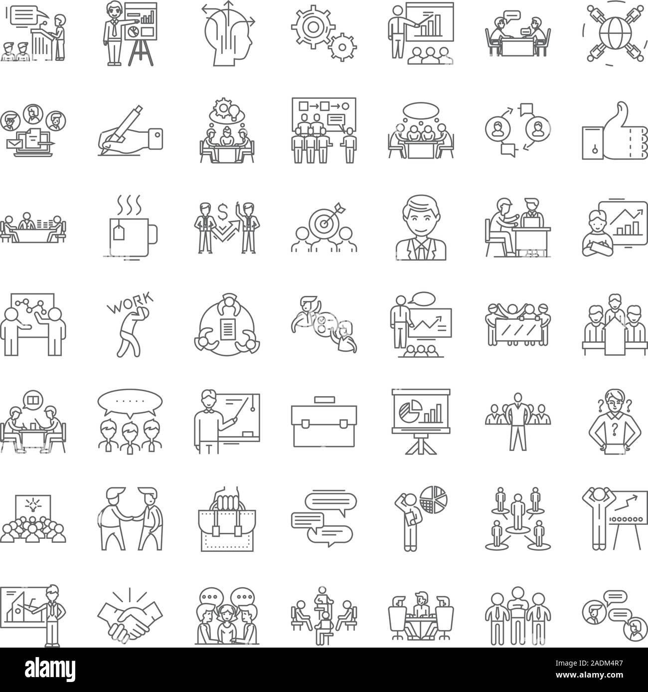 Master class linear icons, signs, symbols vector line illustration set Stock Vector Image & Art ...
