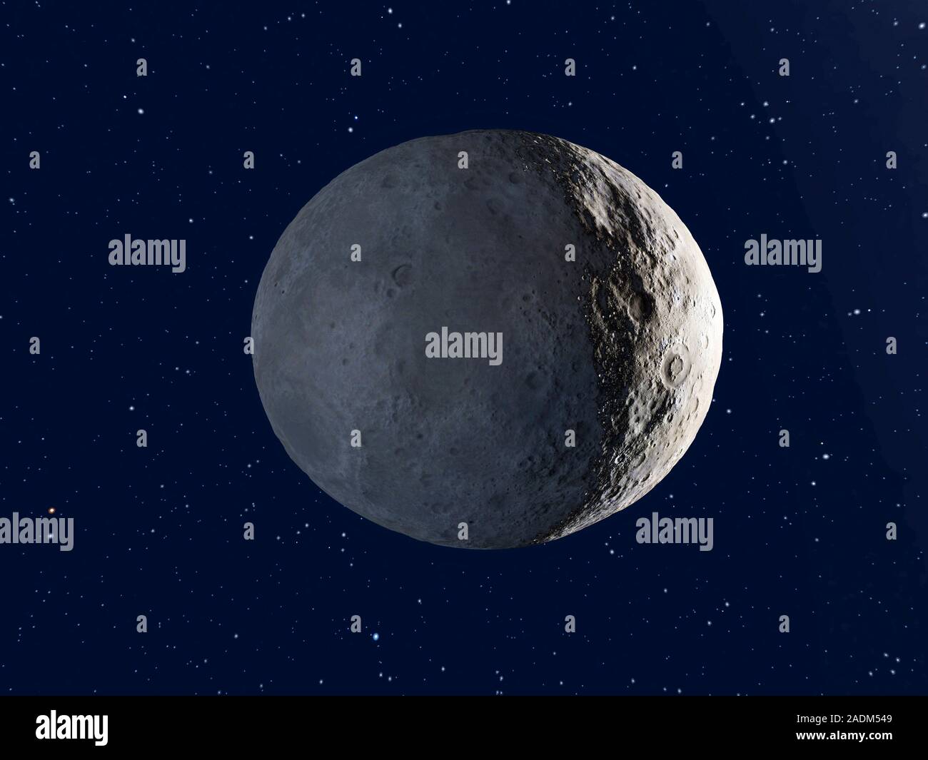 Ceres. Computer artwork based on Hubble Space Telescope (HST) images of ...