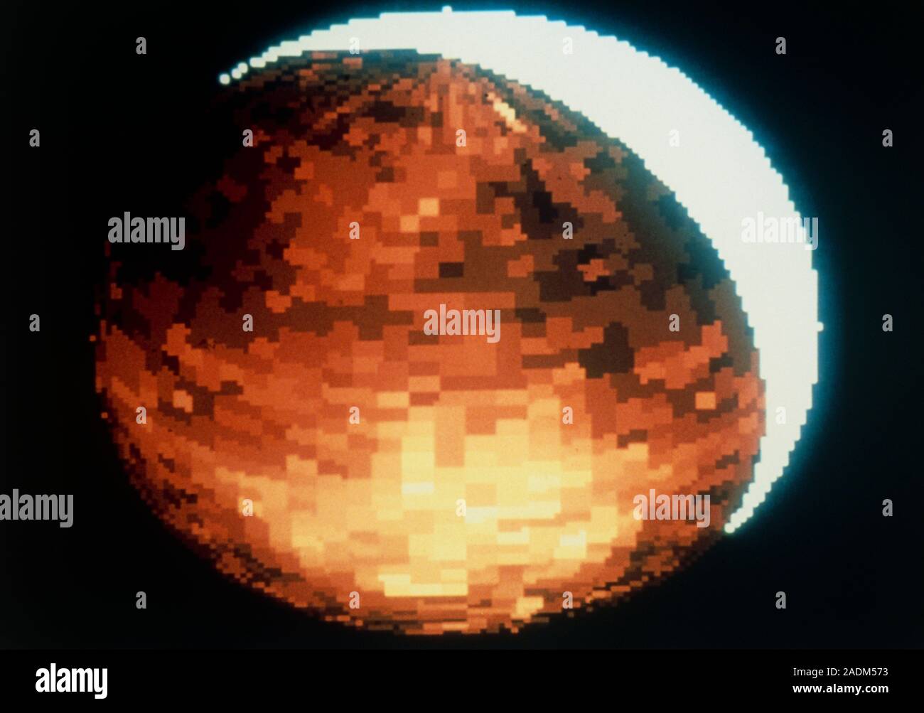 Ultraviolet photograph of night airglow on Venus, taken in 1979 by the ...