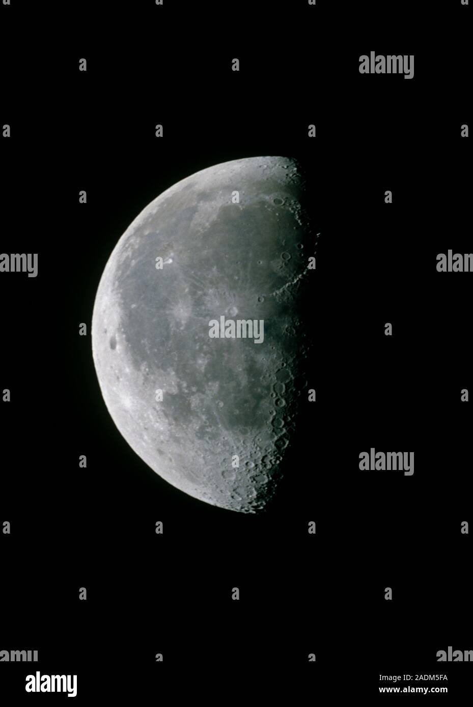 Waning, 22-day-old moon. The bright, rayed craters are Copernicus ...