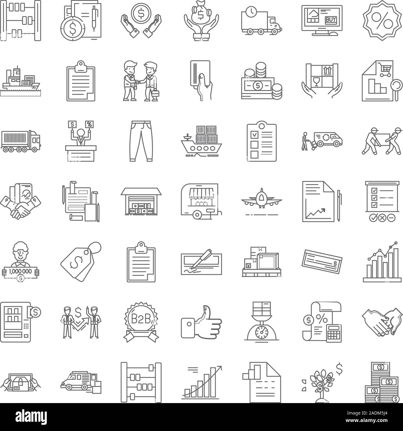 Wholesale linear icons, signs, symbols vector line illustration set Stock Vector Image & Art - Alamy