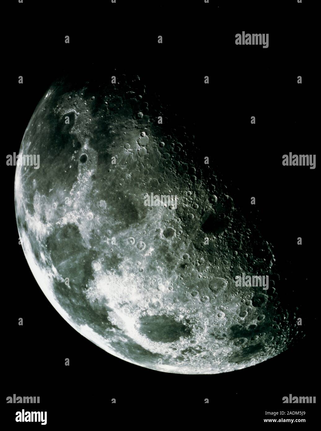The northern hemisphere of the Moon, a mosaic of 18 frames made by the ...