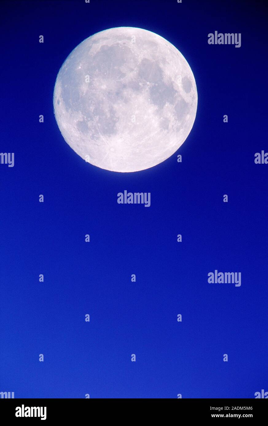 Full Moon as seen from Earth. The Moon does not produce its own light ...