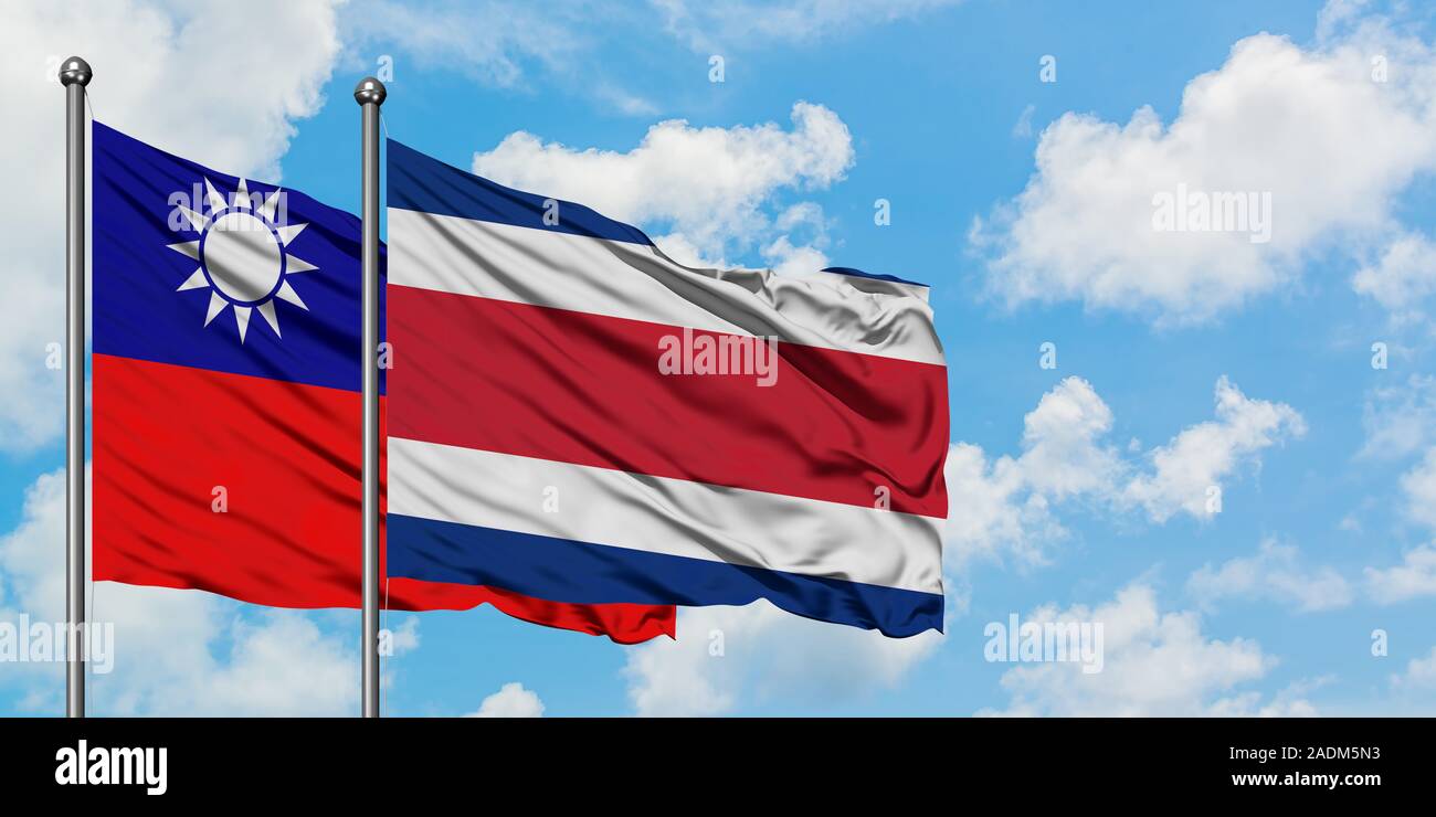 Taiwan costa rica flag hi-res stock photography and images - Alamy