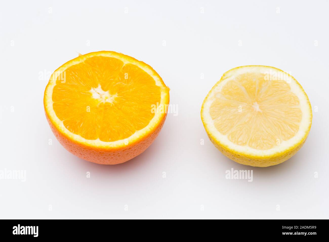Slices of oranges and lemons, fruits full of juice with which juices ...