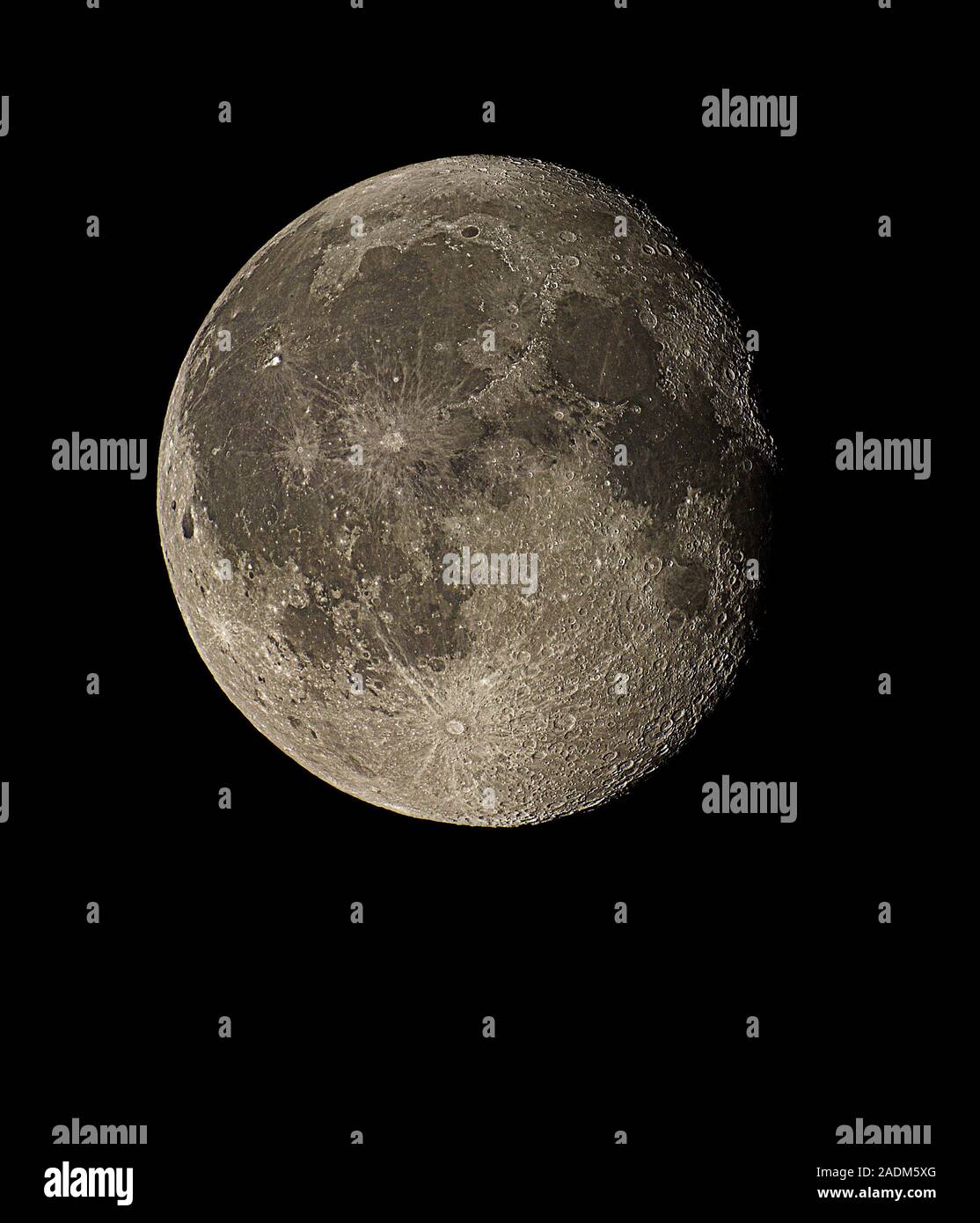 Waning gibbous Moon. Image 10 of 15. Optical image of a waning ...