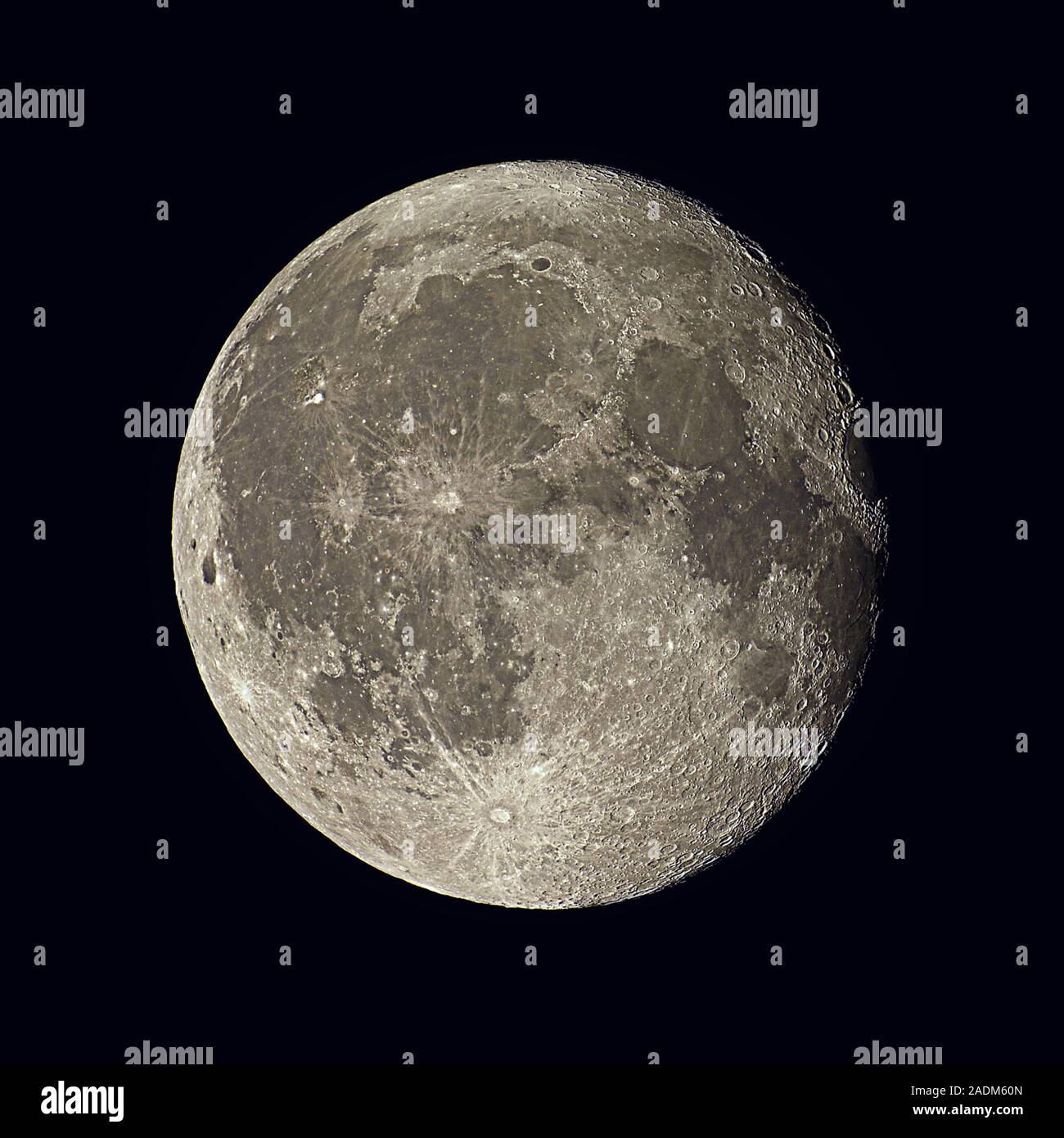Waning gibbous Moon. Image 17 of 27. Optical image of a waning ...