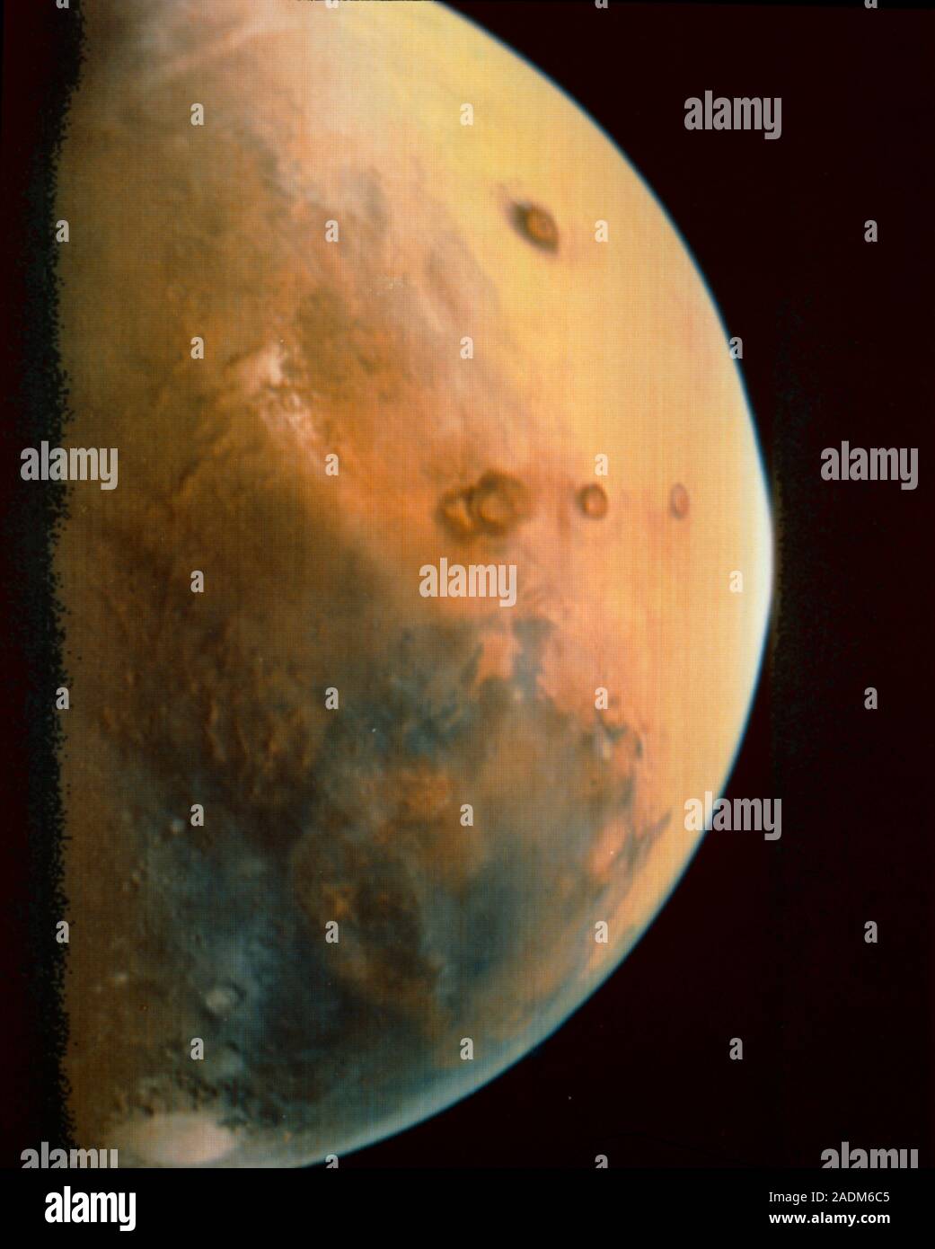 Viking 1 spacecraft photograph of Mars. The picture shows the giant ...
