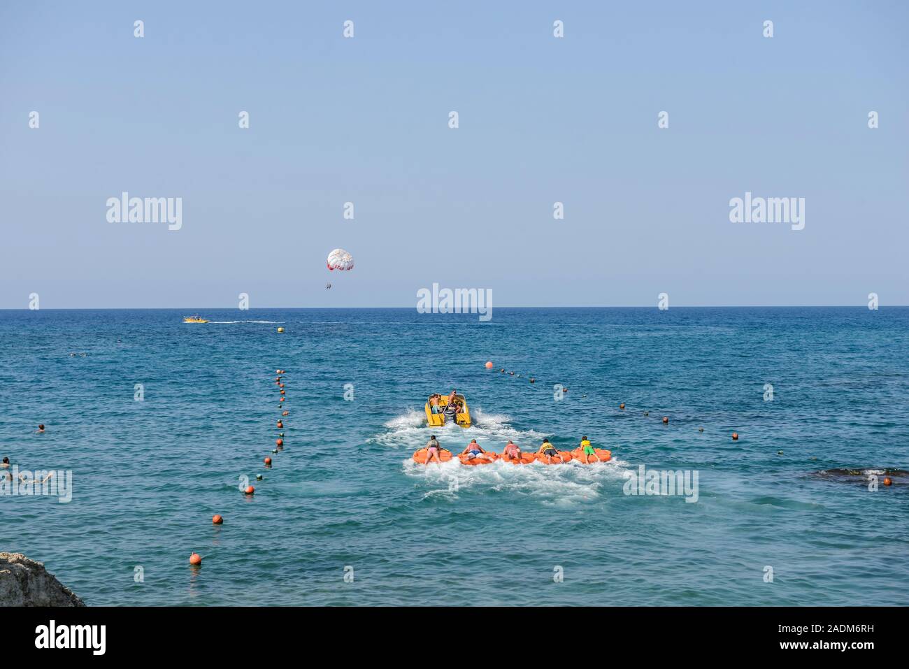 Inflatable banana boat greece hi-res stock photography and images - Alamy