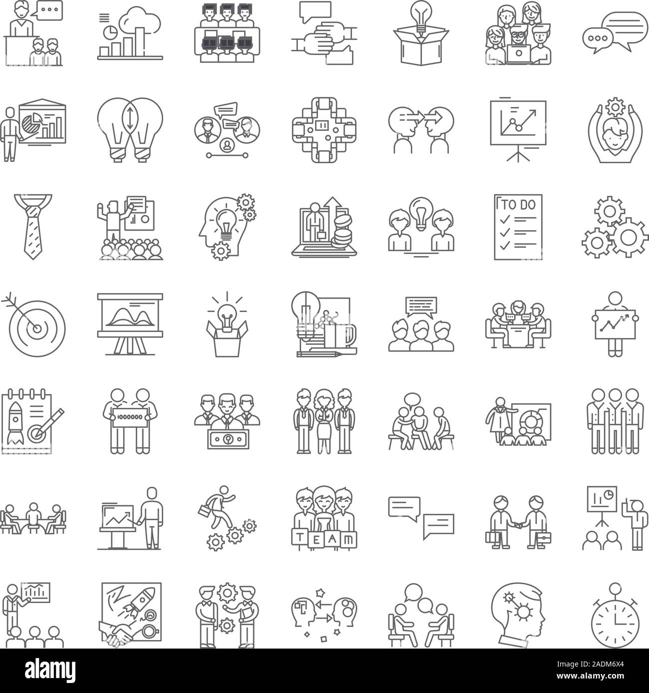 Workshop linear icons, signs, symbols vector line illustration set Stock Vector Image & Art - Alamy