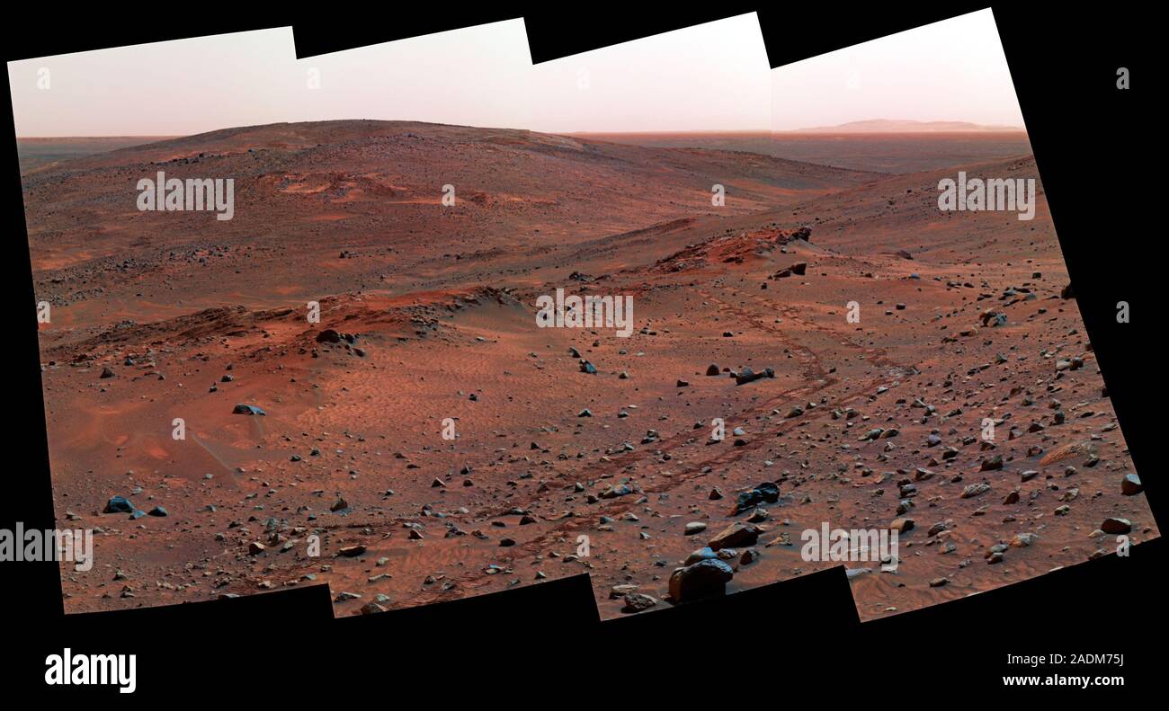 The Columbia Hills, Mars. False-colour image from NASA's Mars ...