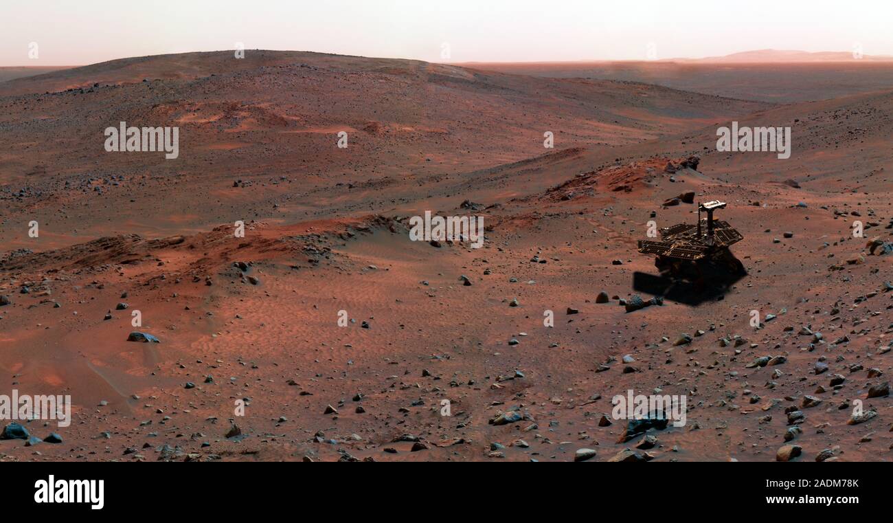 Spirit rover on Mars. NASA's Mars exploration rover Spirit on Husband ...