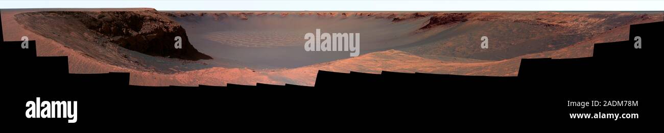 Victoria Crater. Mars Exploration Rover (MER) panoramic false-colour ...