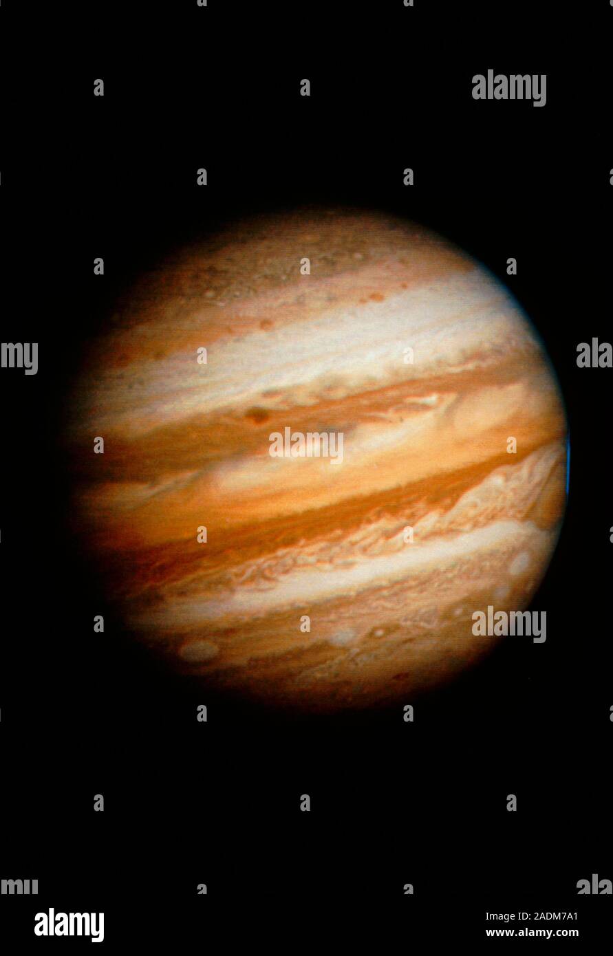 The planet Jupiter, photographed on January 27, 1979, by the Voyager 1 ...