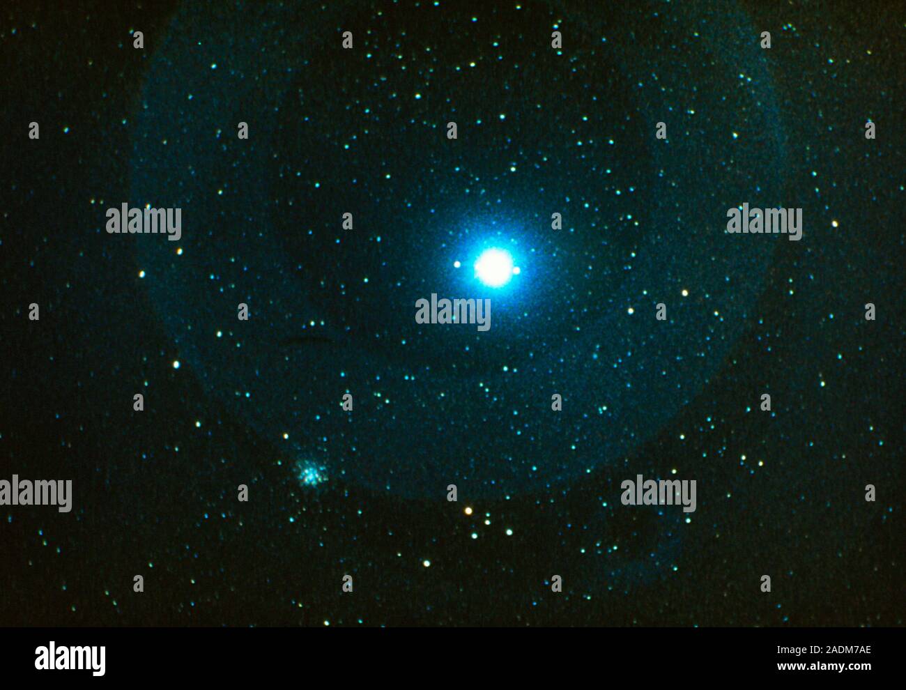The planet Jupiter, photographed through a 500mm lens with a 5-minute ...
