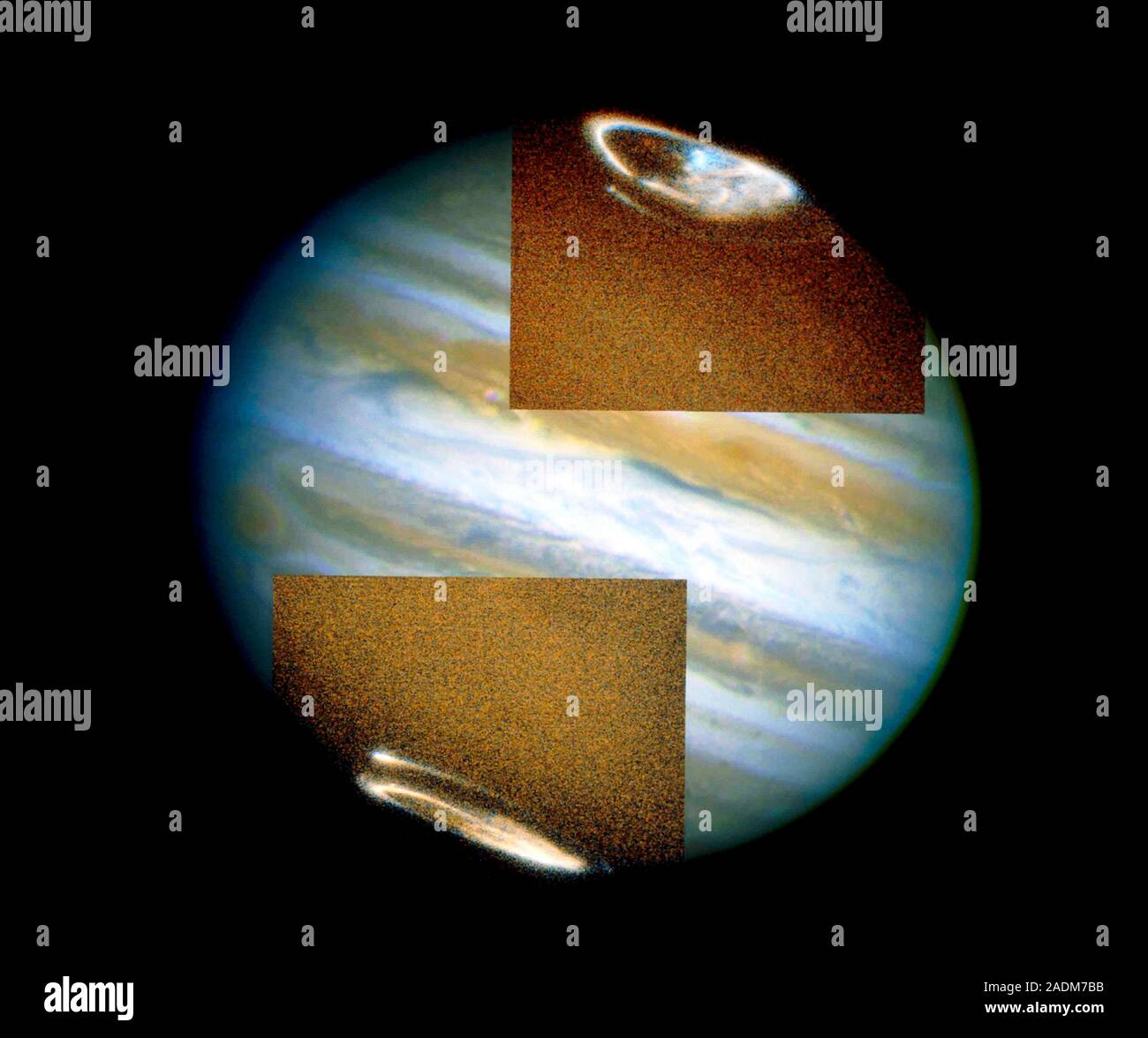 Aurorae on Jupiter. Hubble Space Telescope compos- ite coloured ...