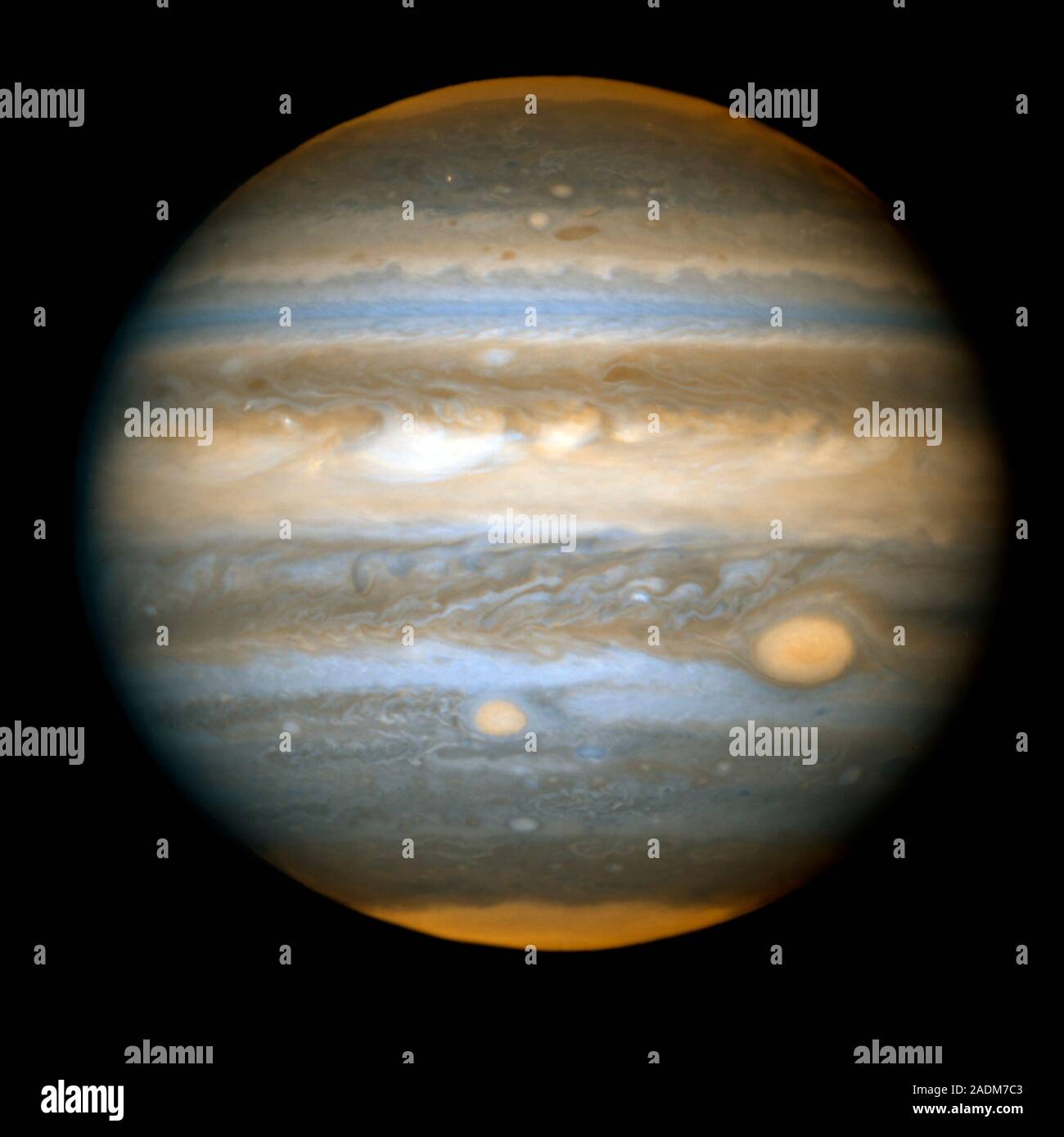 Jupiter, the fifth planet from the sun and the largest in the solar ...