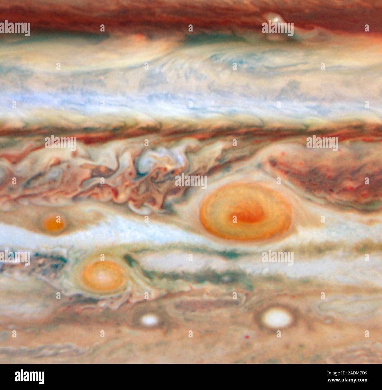 New red spot on Jupiter, Hubble Space Telescope (HST) image. The Great ...