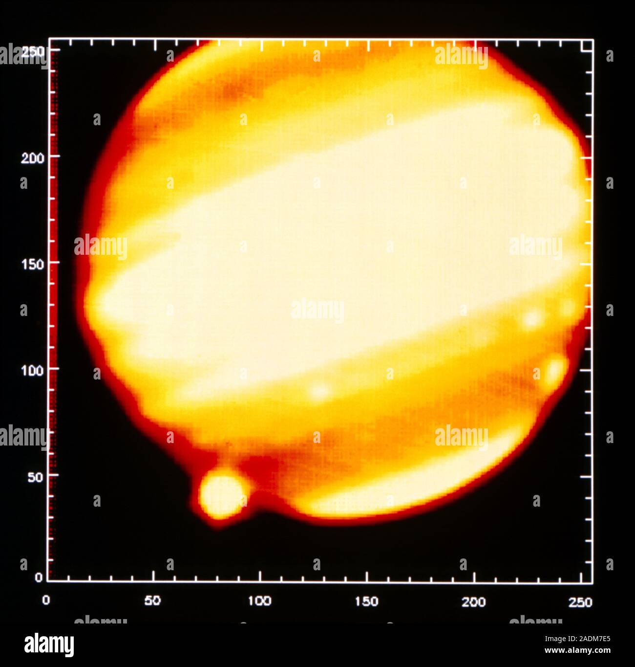 Comet Shoemaker-Levy/Jupiter collision. Infrared image taken at 2.2 ...